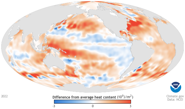 SST - Global, Yearly Difference from Average | NOAA Climate.gov