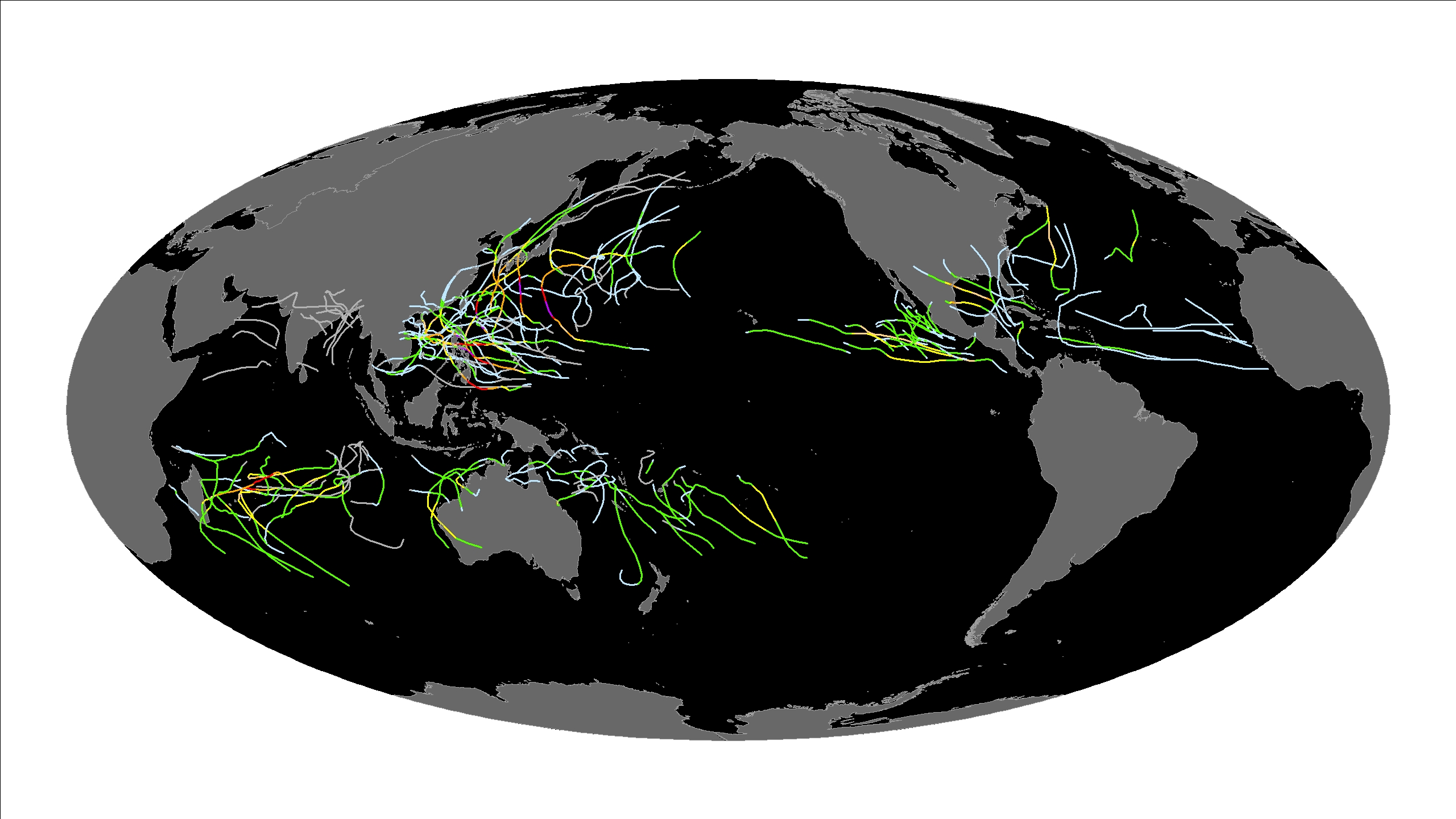 Tropical Cyclone Tracks | NOAA Climate.gov