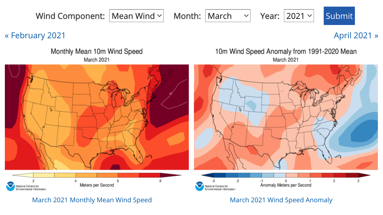 Maps Data NOAA Climate gov