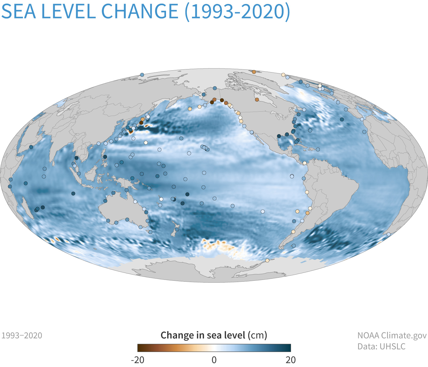 Dashboard Data for Sea Level Graph | NOAA Climate.gov