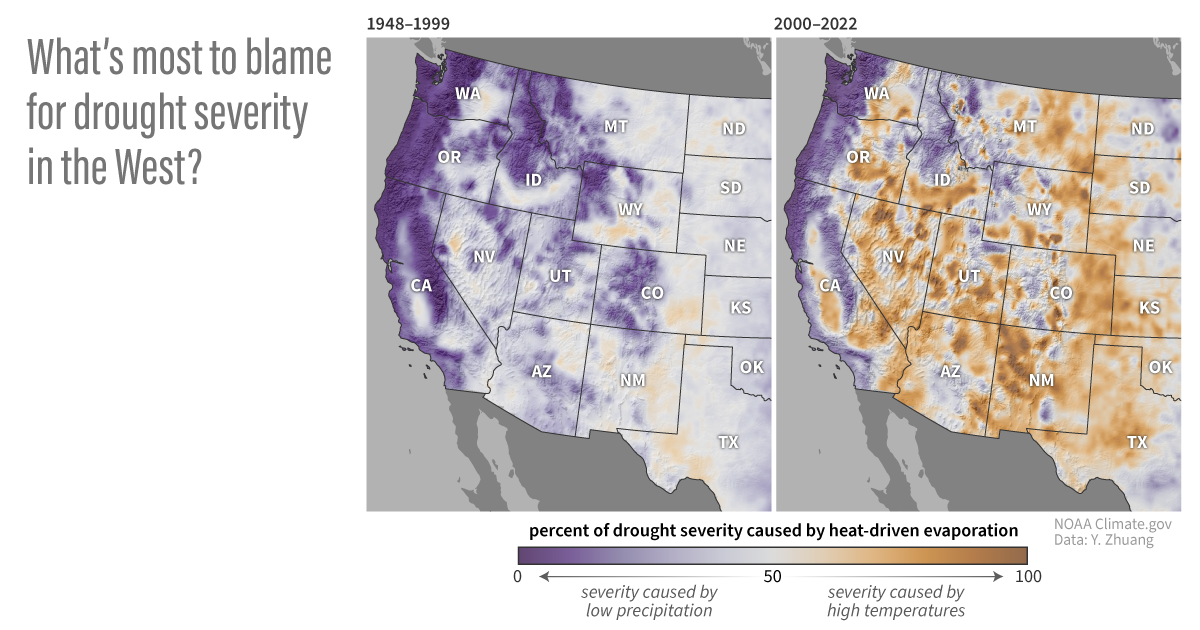 Since 2000, the intensity and size of Western U.S. droughts have been ...