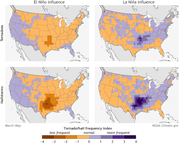 ENSO and tornadoes | NOAA Climate.gov