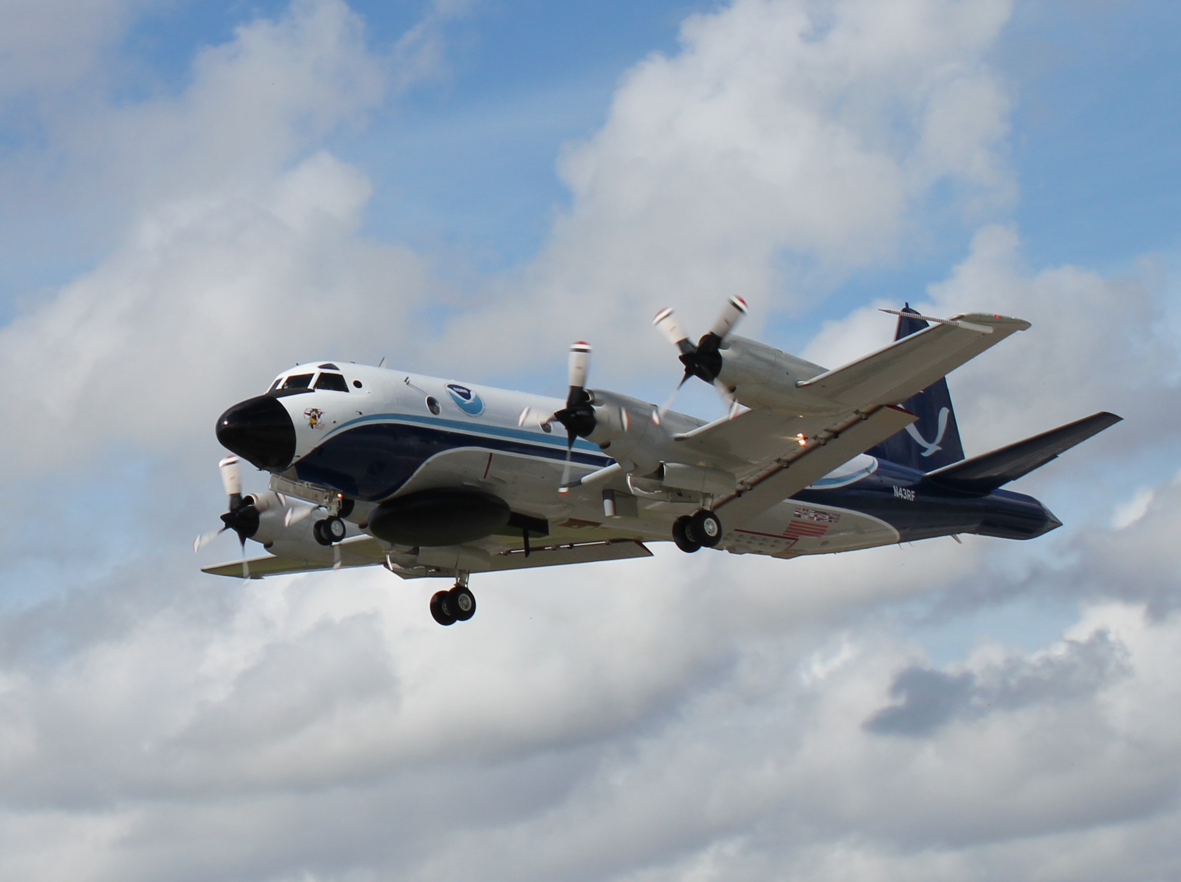 Images and Media: NOAA Lockheed WP-3D Orion N43RF Miss Piggy taking off ...