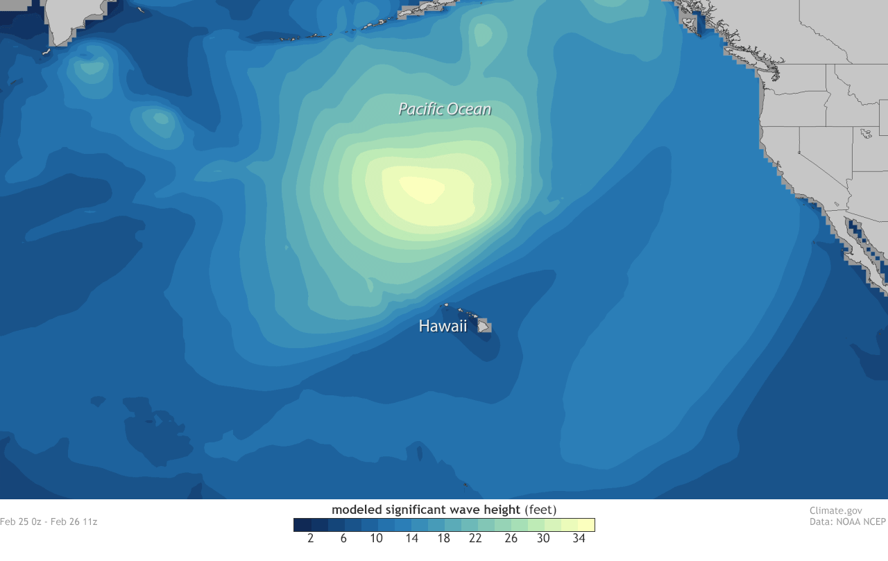 Huge waves means it’s time to surf in Hawai’i | NOAA Climate.gov