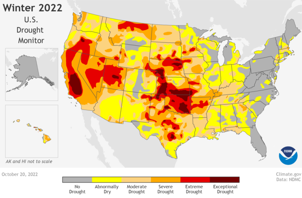 U.S. Winter Outlook: Warmer, drier South with ongoing La Niña | NOAA Climate.gov