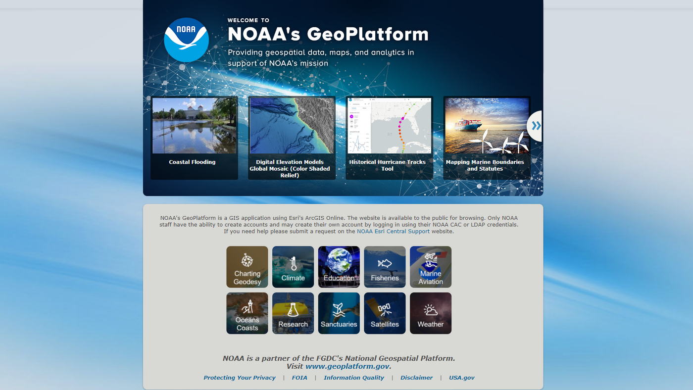NOAA's GeoPlatform - Geospatial Data, Maps, & Apps | NOAA Climate.gov