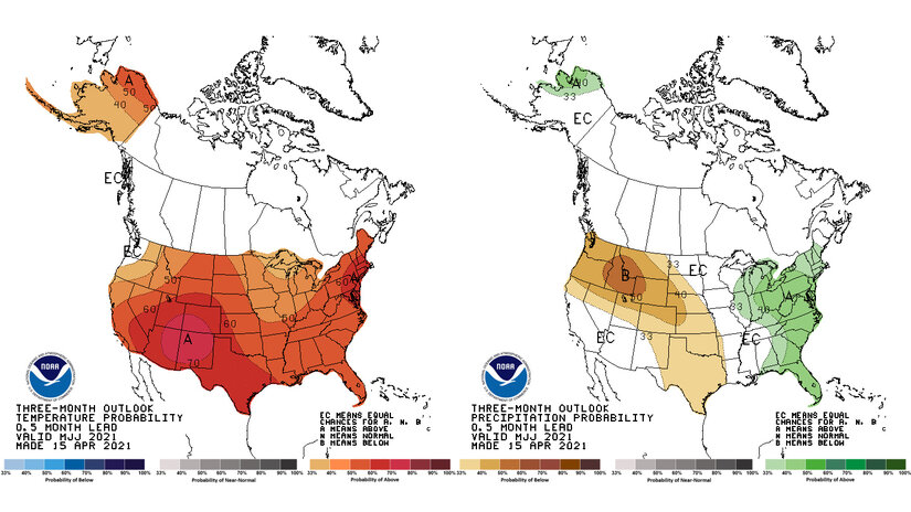 Climate Outlooks for the Next 3 Months - Probability Maps | NOAA ...